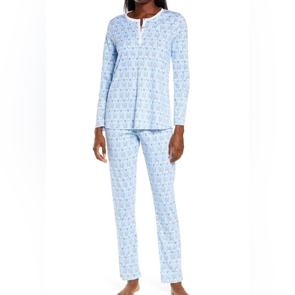 Roller Rabbit | Intimates & Sleepwear | Roller Rabbit Blue Love Bunnies ...